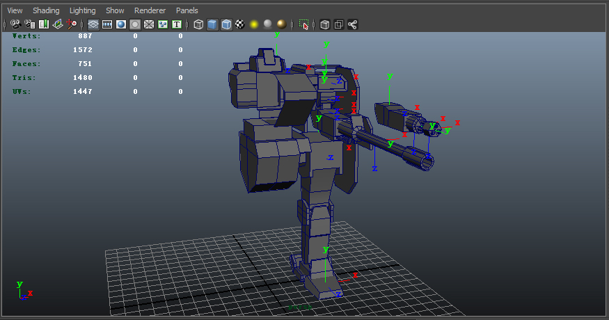 Unity3D游戏开发之游戏模型制作：机器人_Unity3d_积木网（gimoo.net）