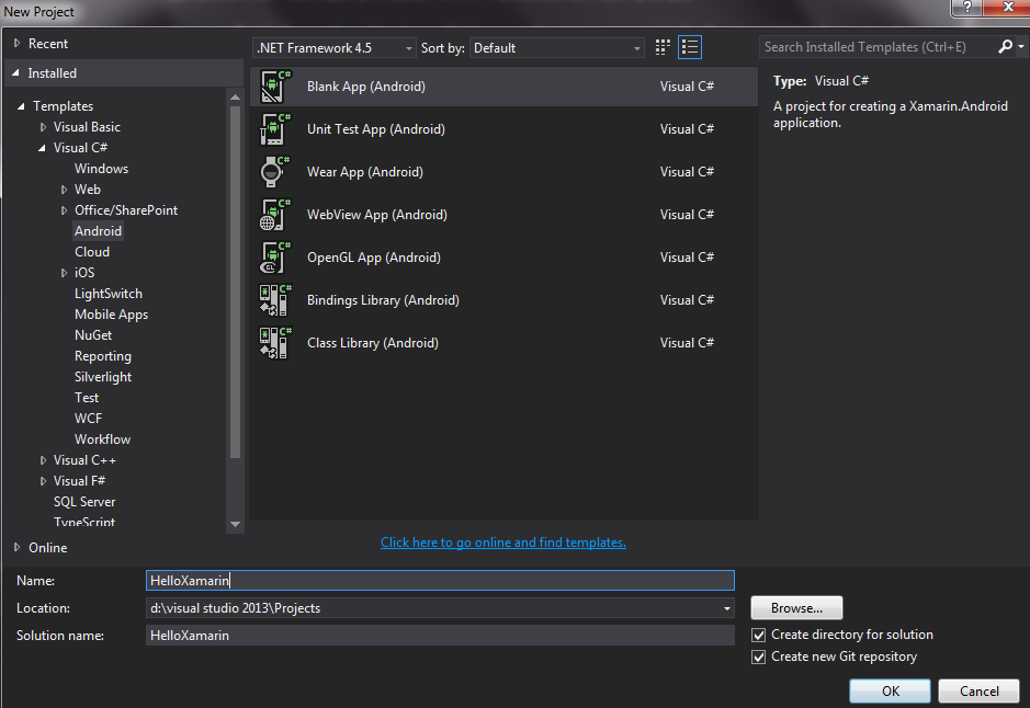 如何使用Xamarin在Visual Studio中创建Android应用_Android技巧_积木网（gimoo.net）