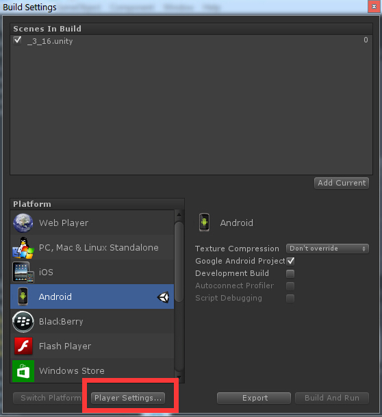 Unity 3D项目导出为Android项目_Android技巧_积木网（gimoo.net）