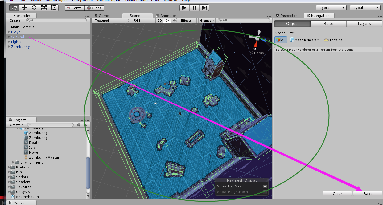 噩梦系列篇之敌人自动追击Player功能（NavMeshAgent）_Unity3d_积木网（gimoo.net）