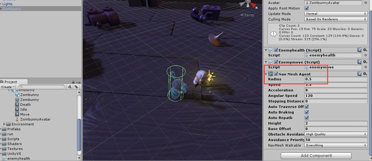 噩梦系列篇之敌人自动追击Player功能（NavMeshAgent）_Unity3d_积木网（gimoo.net）