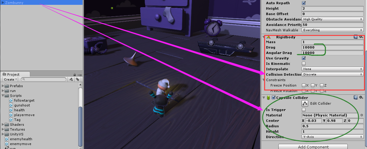 噩梦系列篇之敌人自动追击Player功能（NavMeshAgent）_Unity3d_积木网（gimoo.net）