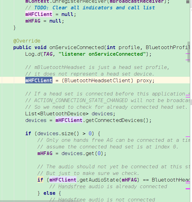 Android Studio 右侧条标高亮显示选中的相同变量，类，方法。。。_Android技巧_积木网（gimoo.net）